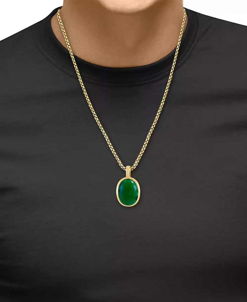 EFFY Collection EFFY® Men's Dyed Jade Oval Cabochon 22