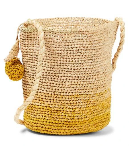Bonpoint Aphyllante raffia shoulder bag - Luggage & Travel Gear ...