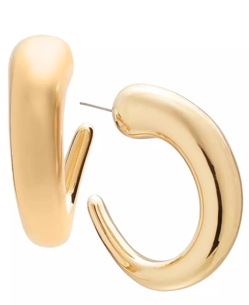 I.N.C. International Concepts Polished Graduated Large Hoop Earrings, 2", Created for Macy's ...