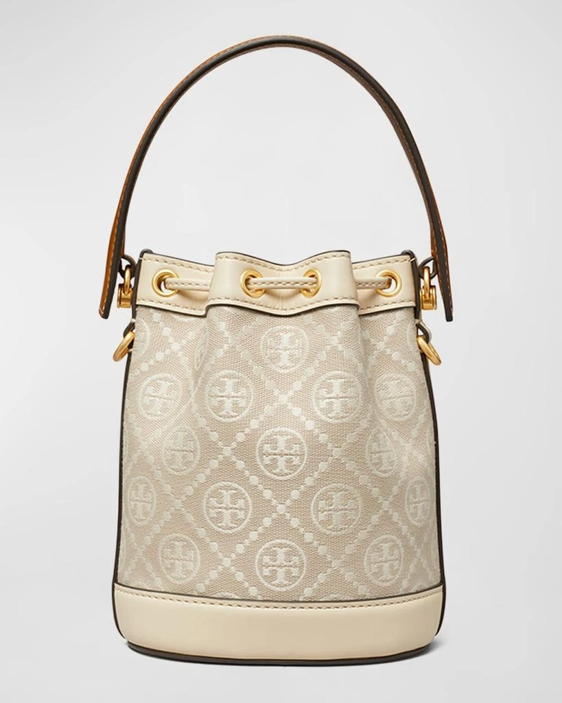 Tory Burch T-Monogram Jacquard Mini Bucket Bag - Crossbody Bags - Free ...