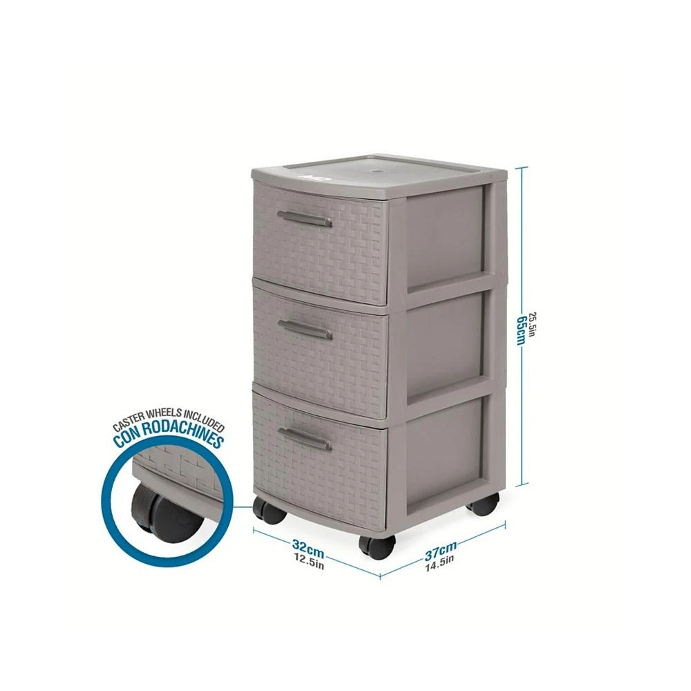 MQ Infinity 3-Drawer Rolling Storage Cart - Free Shipping - BeyondStyle