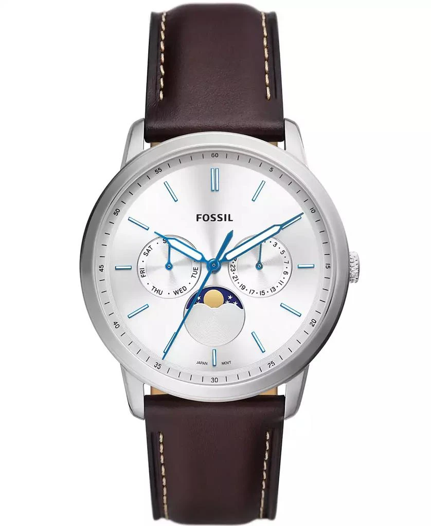 Fossil Men's Neutra Brown Leather Strap Watch 42mm - Men's Quartz ...