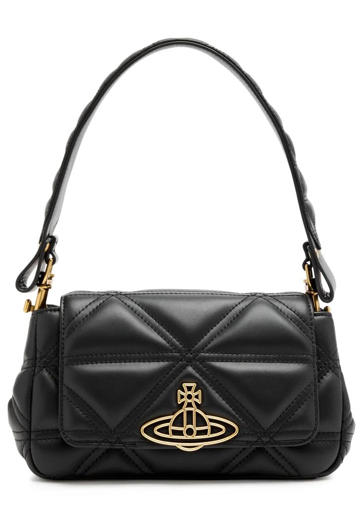 VIVIENNE WESTWOOD Hazel medium quilted leather shoulder bag - Bags - BeyondStyle