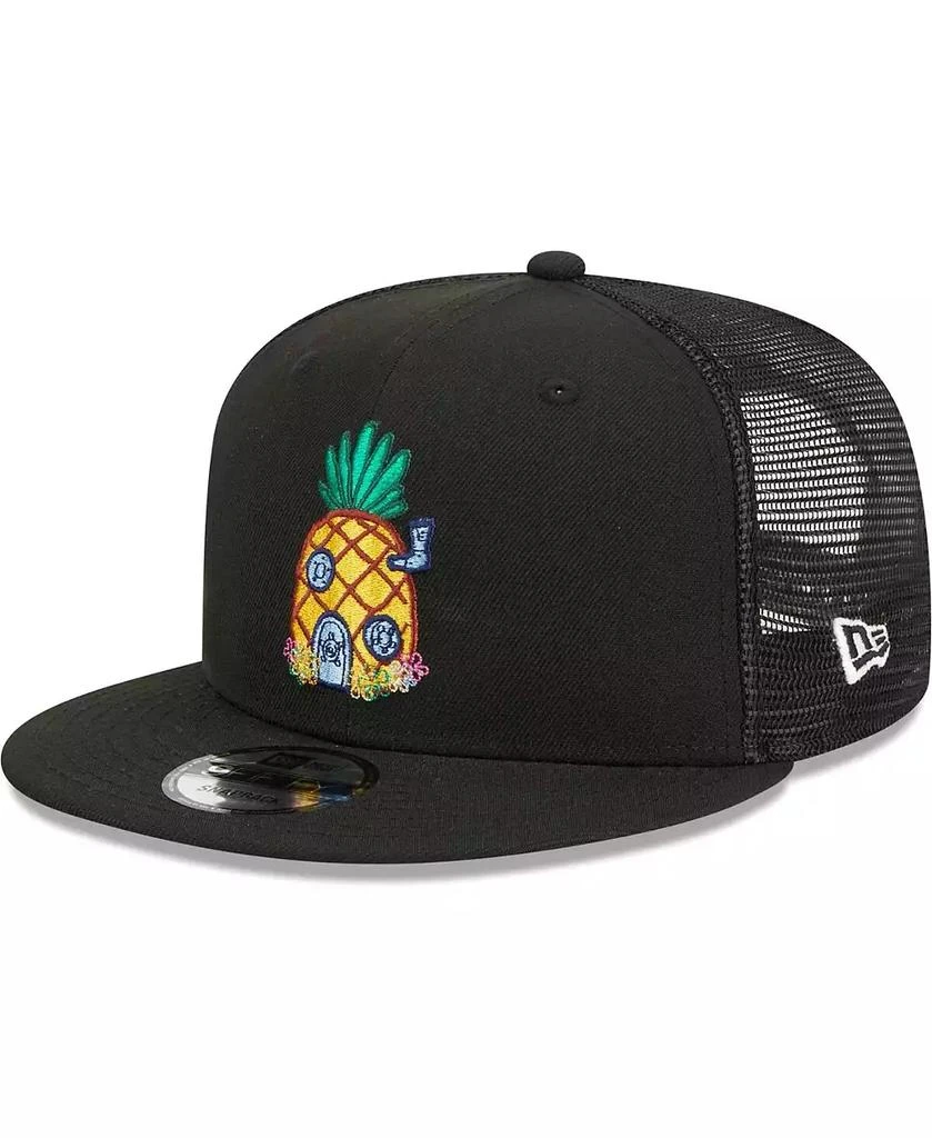 New Era Men's Black SpongeBob SquarePants Pineapple Trucker 9FIFTY ...