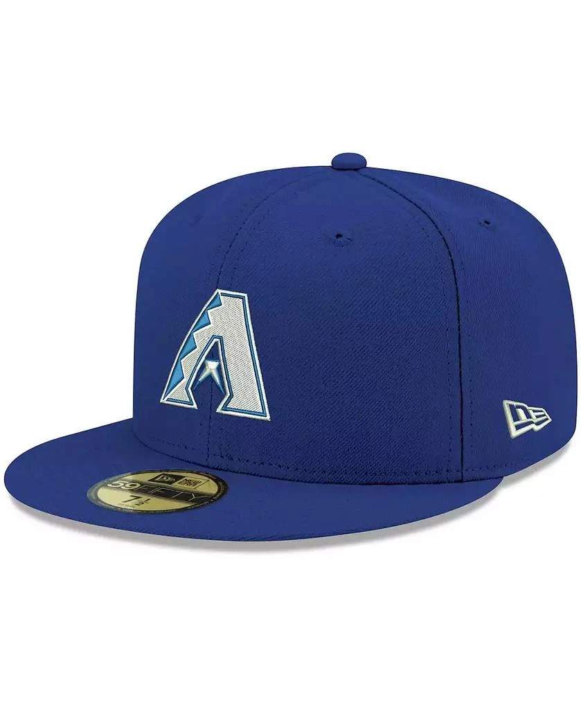 New Era Men's Royal Arizona Diamondbacks Logo White 59FIFTY Fitted Hat ...