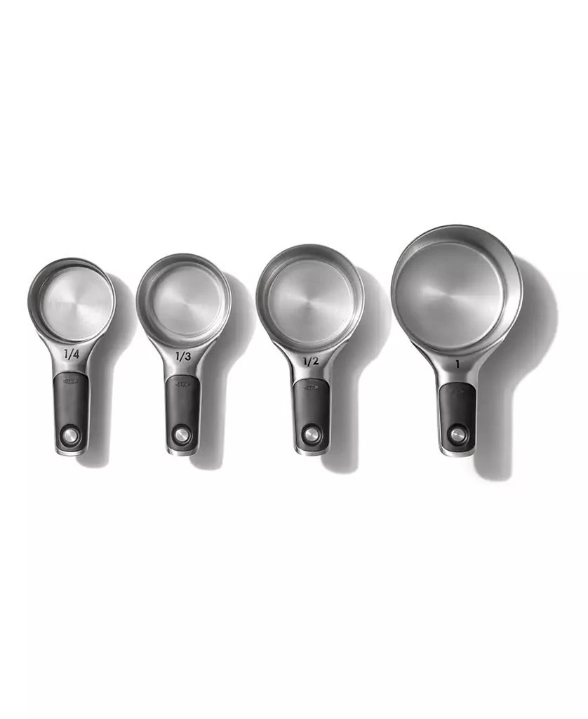Good Grips Set of 4 Stainless Steel Magnetic Measuring Cups – On Sale ...