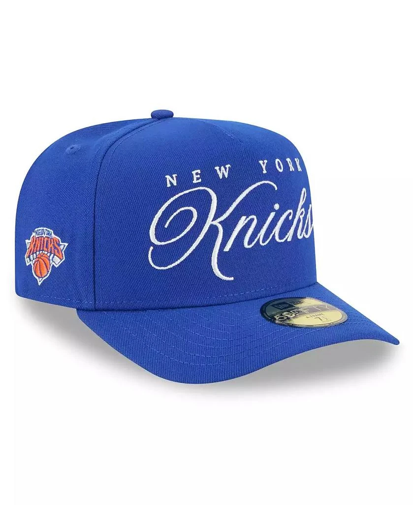 New Era Men's Blue New York Knicks 2025 NBA Draft A-Frame 59FIFTY ...