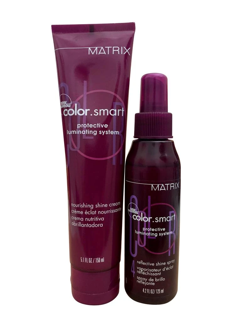 Matrix Color Smart Reflective Shine Spray 4.2 OZ & Nourishing Cream 5.1 ...