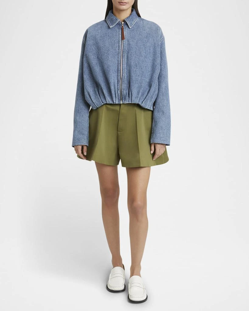 Loewe Draped Denim Bomber Jacket - Jackets - Free Shipping - BeyondStyle