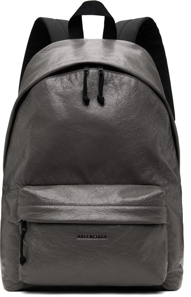 Balenciaga Gray Explorer Backpack - Backpacks - BeyondStyle