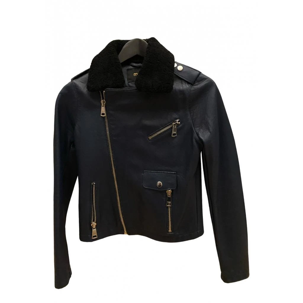 Maje Leather jacket – On Sale Now with Up to 10% Off | Discover ...