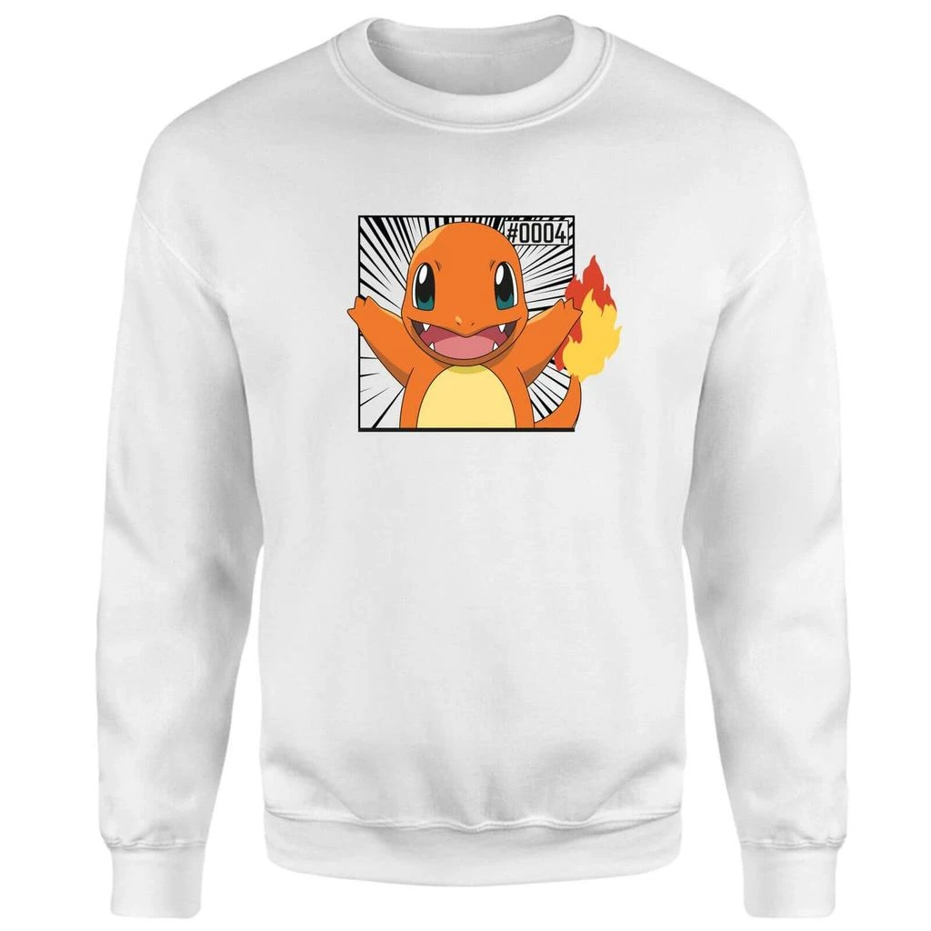 Original Hero Pokémon Pokédex Charmander #0004 Sweatshirt - White ...