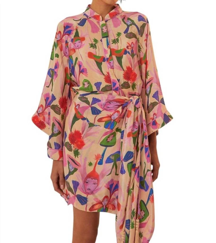 Farm Rio Farm Rio - Long Sleeve Mini Dress - Dresses & Skirts - Save ...