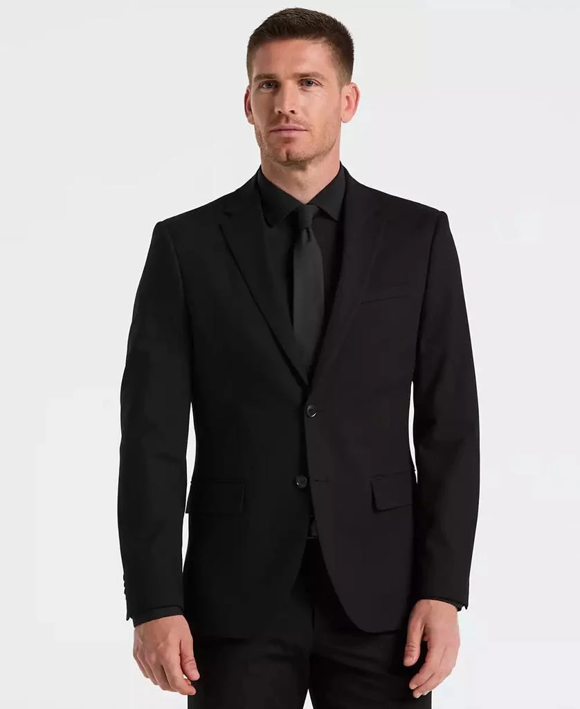 Perry Ellis Men's Dobby Louis Long Sleeve Slim Fit Suit Jacket ...