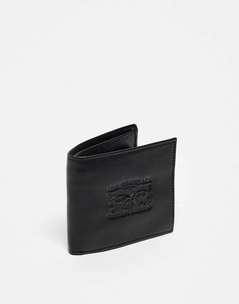 Levi's Levi's leather wallet with horse logo in black - Free Shipping ...