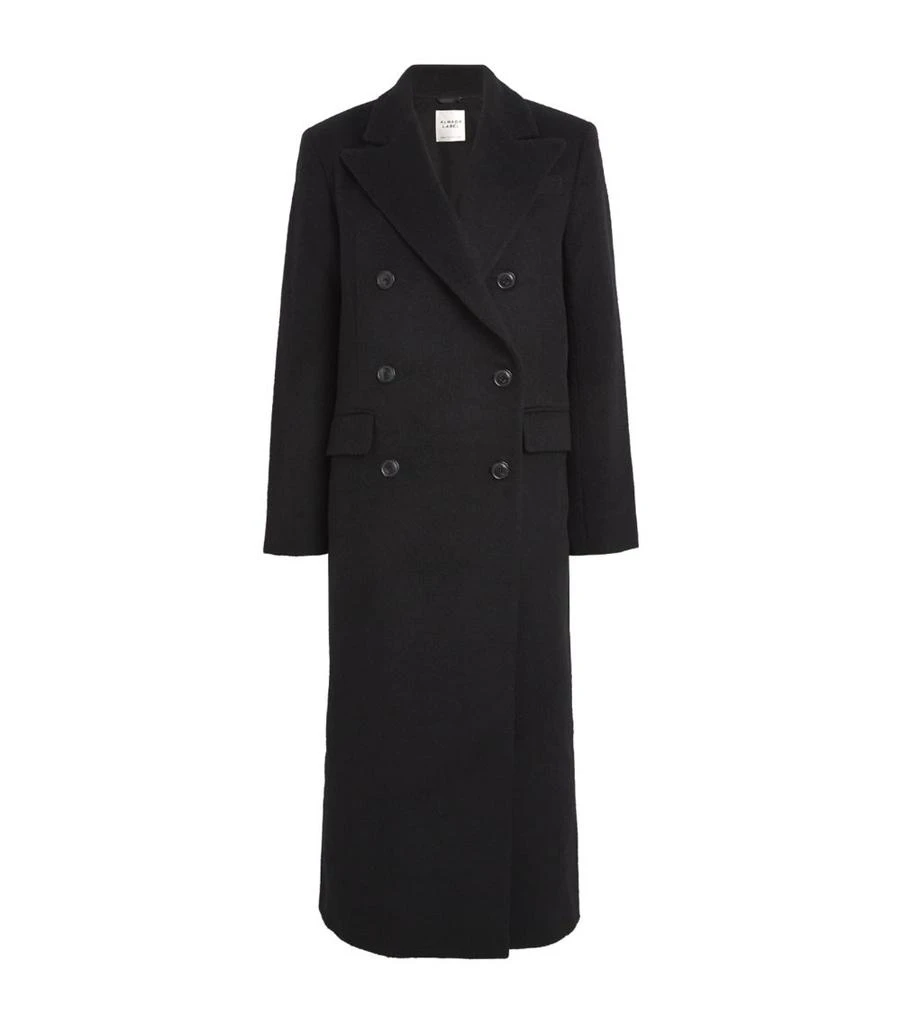Almada Label Wool-Blend Double-Breasted Coat - Coats - BeyondStyle