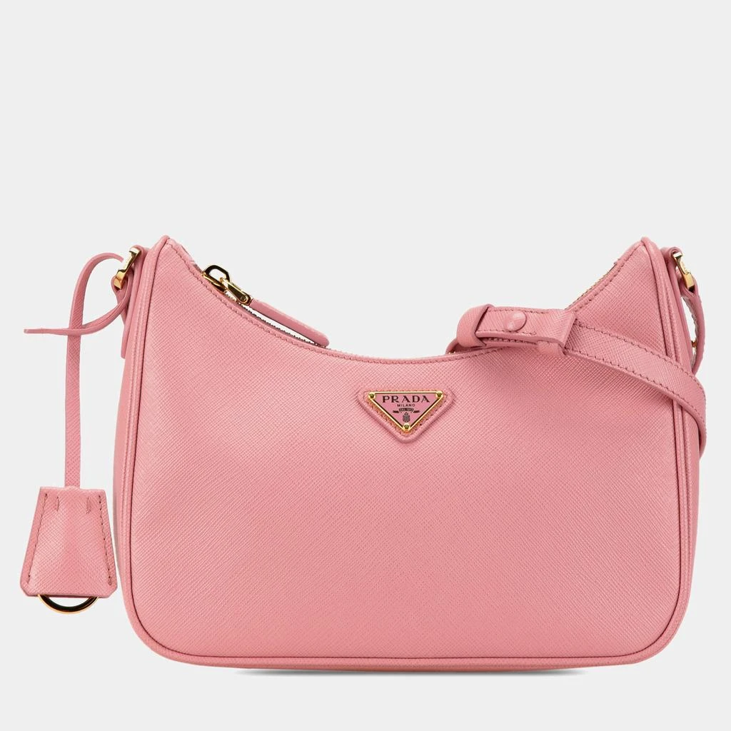 Prada Prada Pink Mini Saffiano Re Edition Shoulder Bag - Shoulder Bags ...