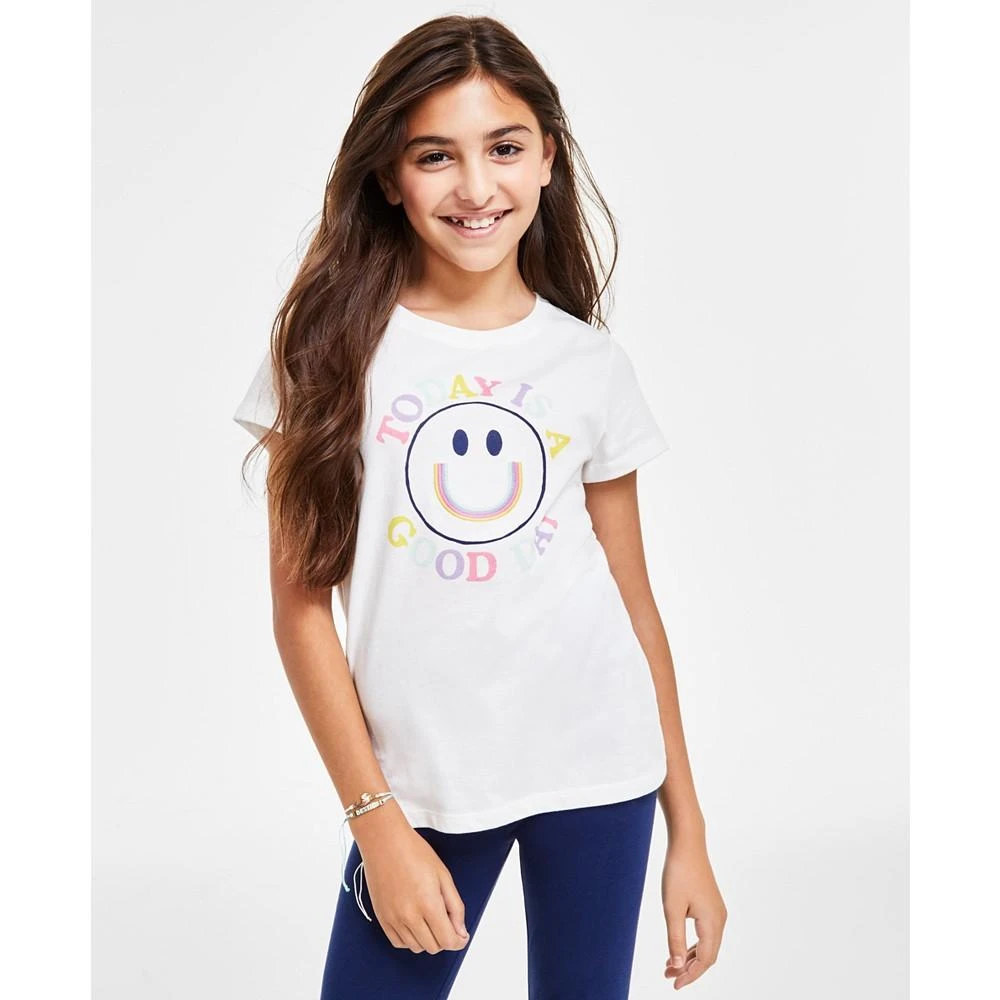Shop Big Girls Smiley T-Shirt, Created for Macy's on Sale at ...