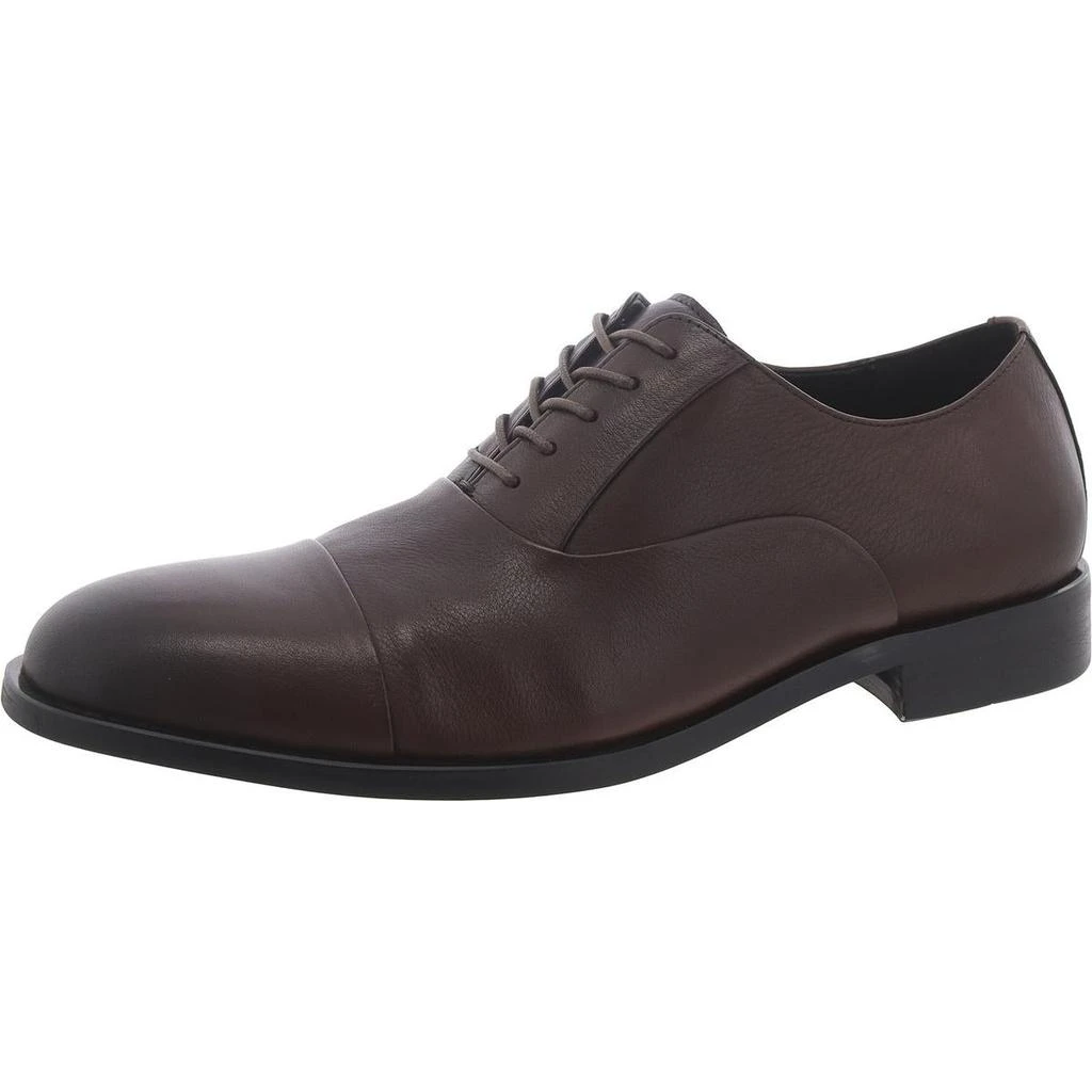Steve Madden Pep Mens Leather Toe Cap Oxfords - Business Casual Shoes ...