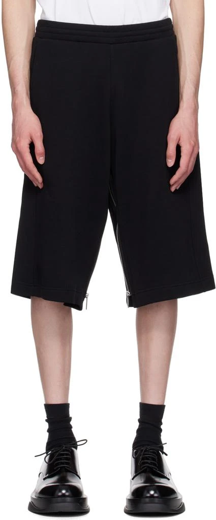 Helmut Lang Black Expansion Panel Shorts - Pants - BeyondStyle