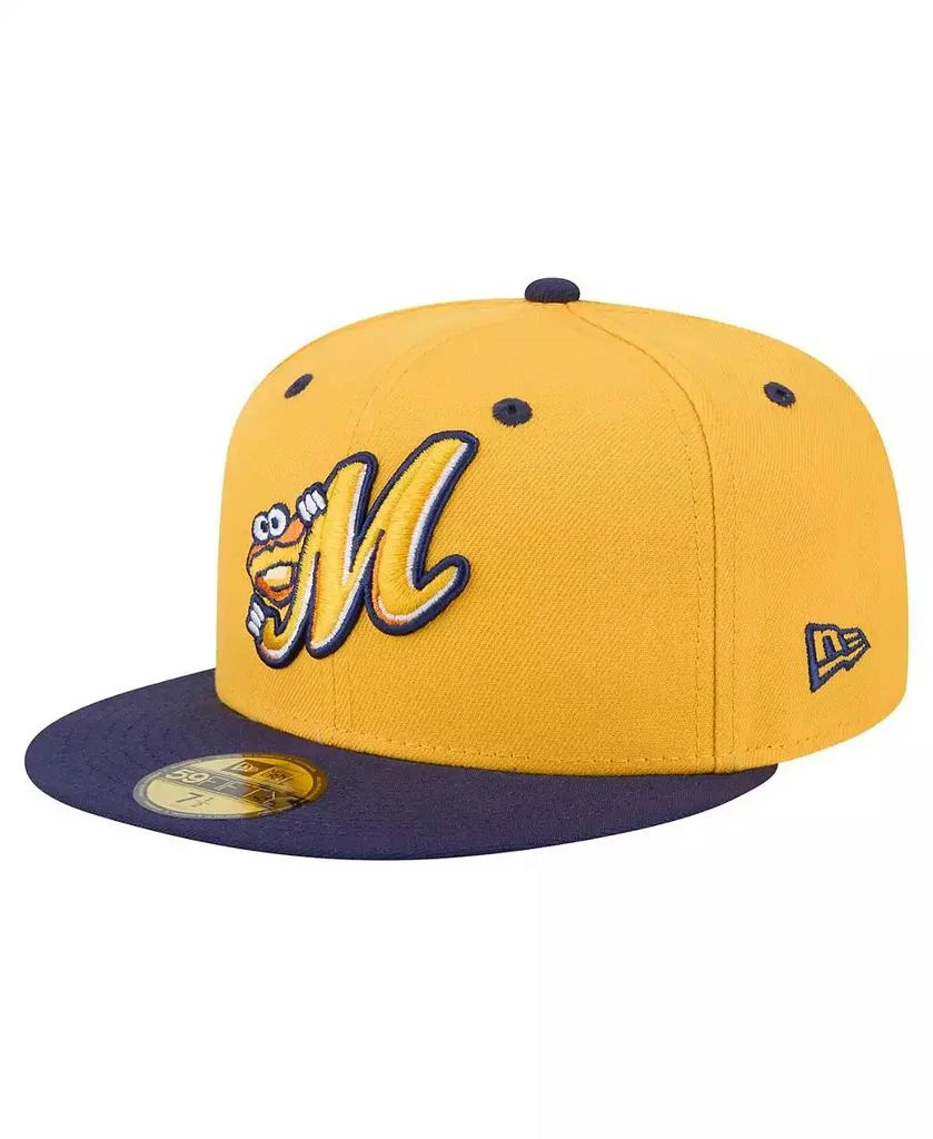 New Era Men's Gold/Navy Montgomery Biscuits Authentic Collection ...