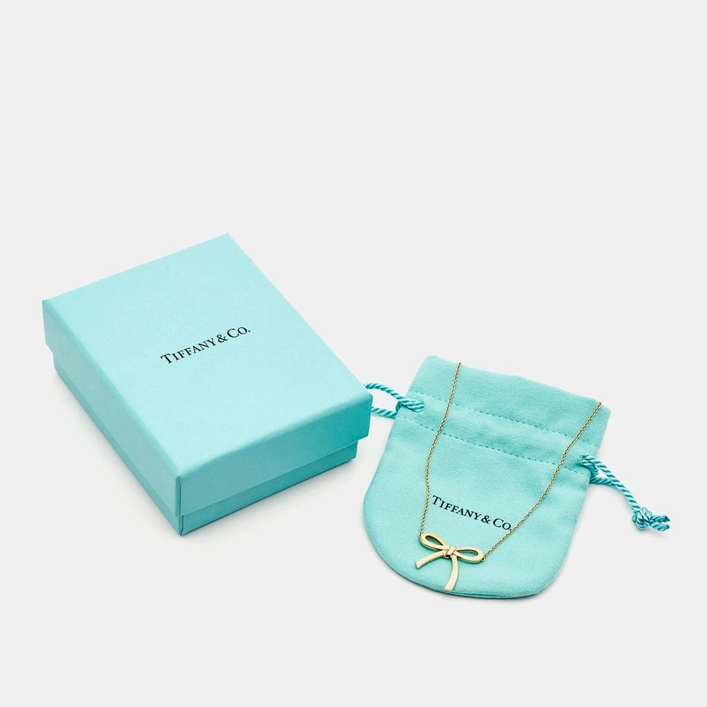 Tiffany & Co. Tiffany Bow 18k Yellow Gold Large Model Pendant Necklace ...