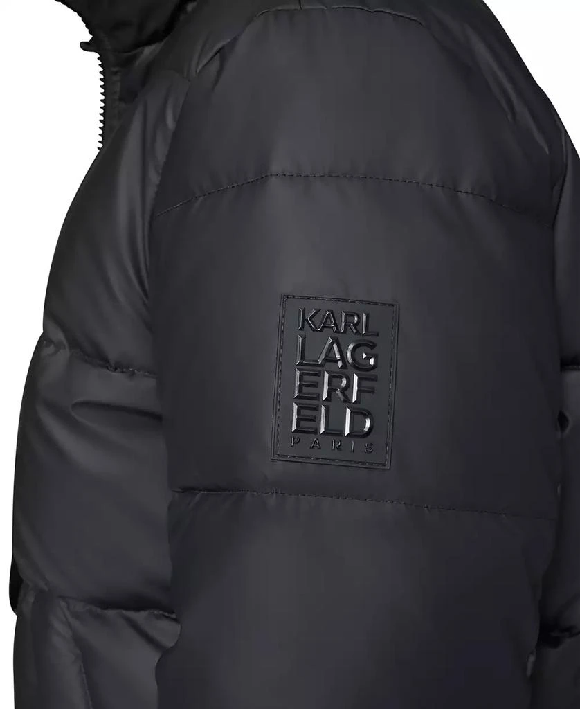 Shop Men's Sherpa Lined Stand Collar Puffer Jacket on Sale at ...