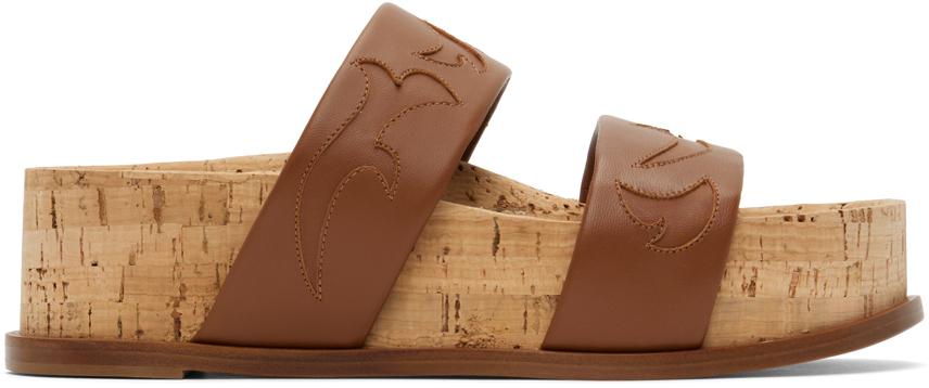 Gabriela Hearst Tan Flame Striker Sandals Sandals BeyondStyle