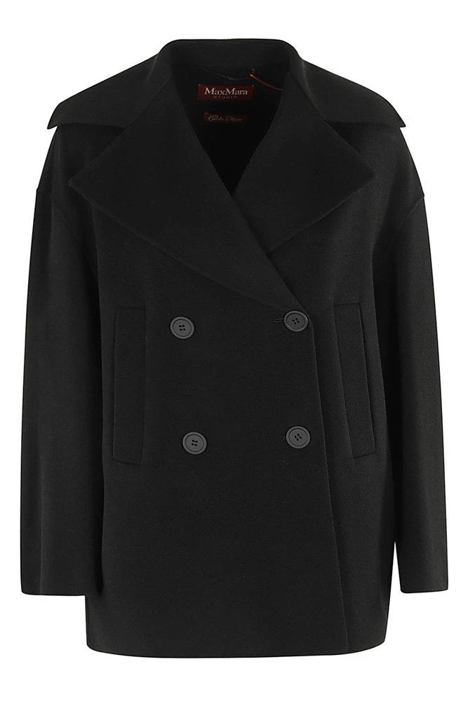 Max Mara Studio Max Mara Studio Double-Breasted Short Coat - Women's ...