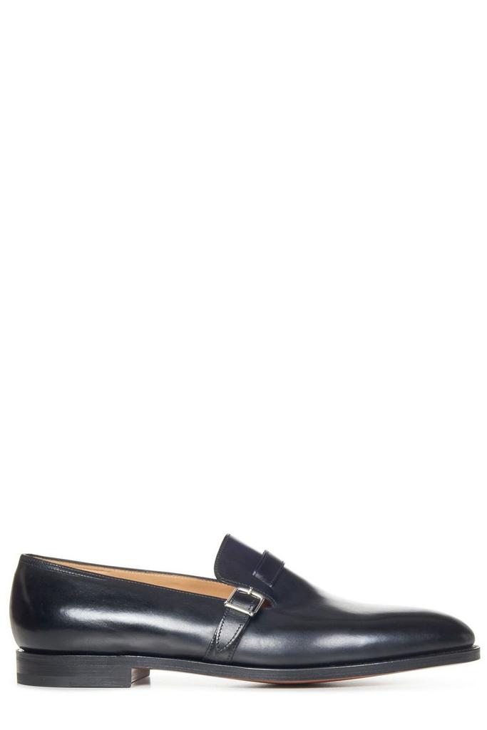 John Lobb Men's Textured Leather Low-Top Sneakers BLACK 10.5 John Lobb Men's Textured Leather Low-Top Sneakers BLACK 10.5