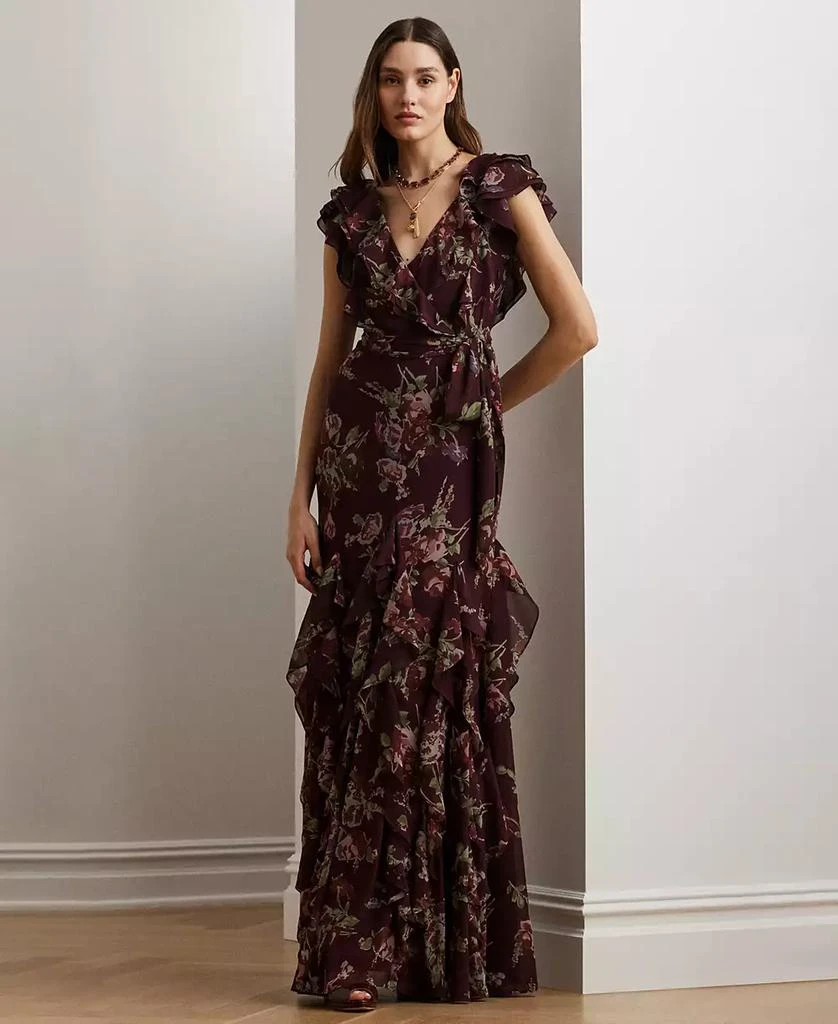 Lauren Ralph Lauren Women's Ruffled A-Line Gown - Dresses & Skirts ...