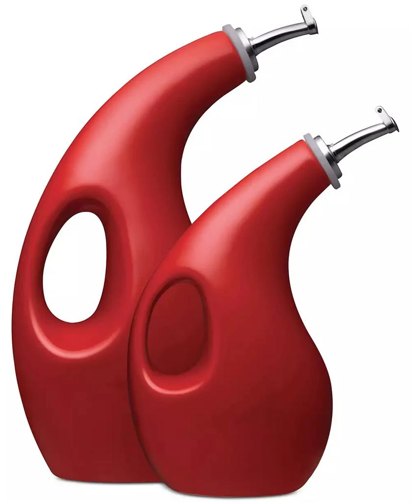 Rachael Ray Stoneware 2-Pc. EVOO & Vinegar Set - Free Shipping ...