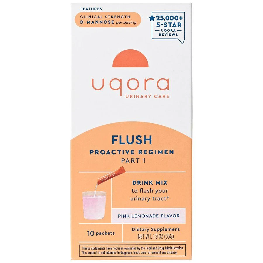 Uqora Flush Urinary Tract Health Drink Mix Pink Lemonade - Save Extra ...