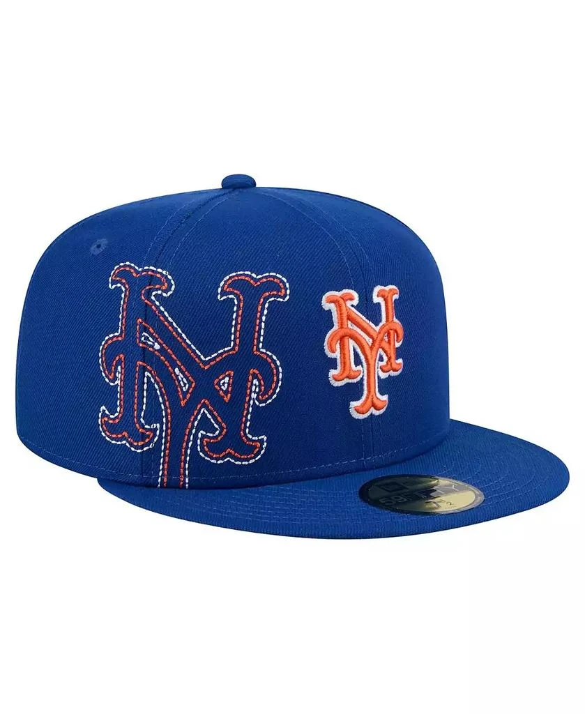 New Era Men's Royal New York Mets Yarn Stitch 59FIFTY Fitted Hat - Hats ...