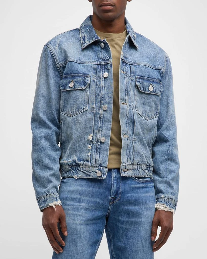 FRAME Men's Vintage Lined Denim Jacket - Jackets - Free Shipping ...