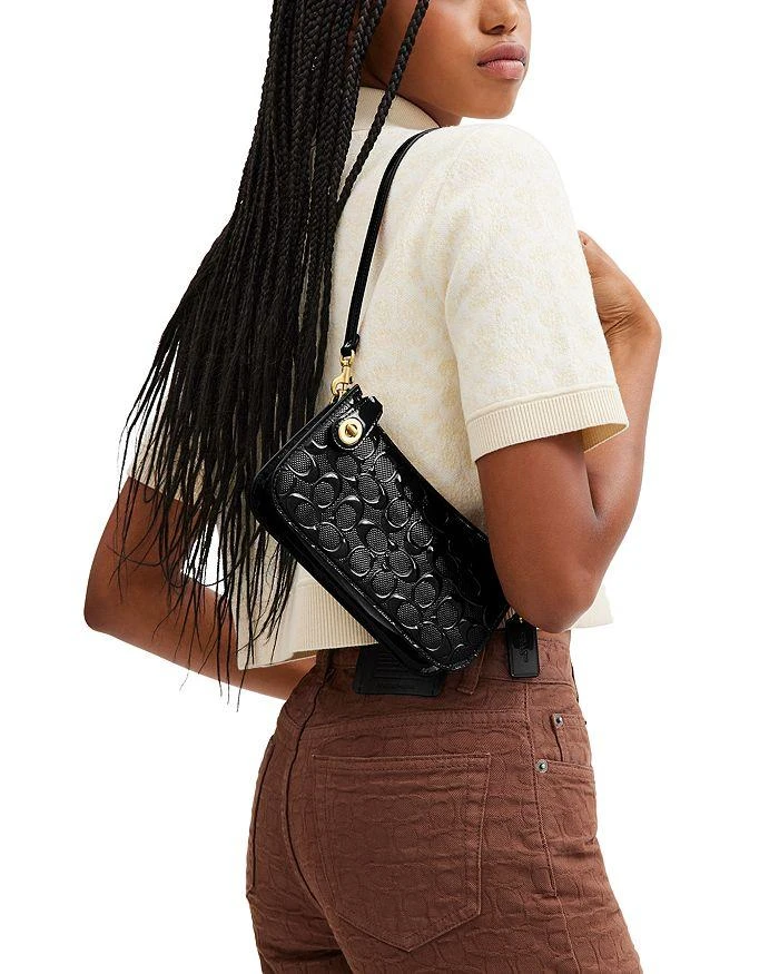 Coach Penn Signature Patent Leather Shoulder Bag - Shoulder Bags - Free ...