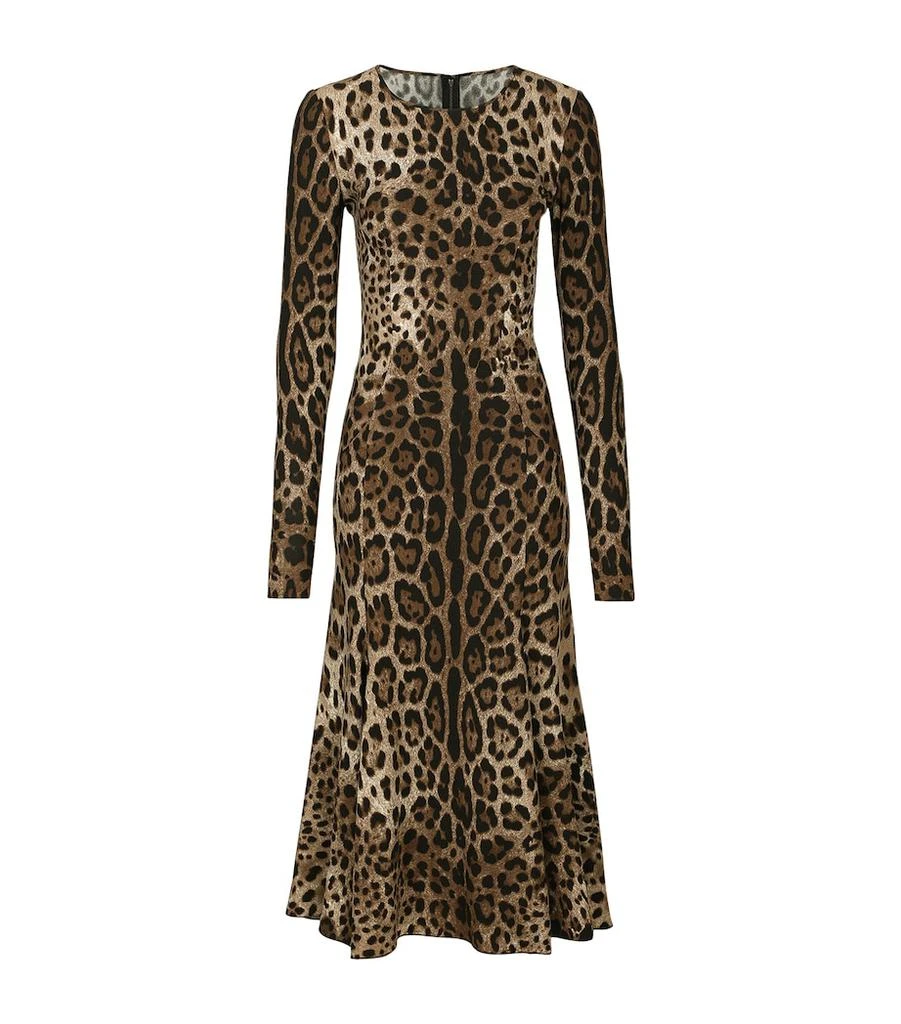 Dolce & Gabbana Leopard Print Midi Dress - Dresses & Skirts - BeyondStyle