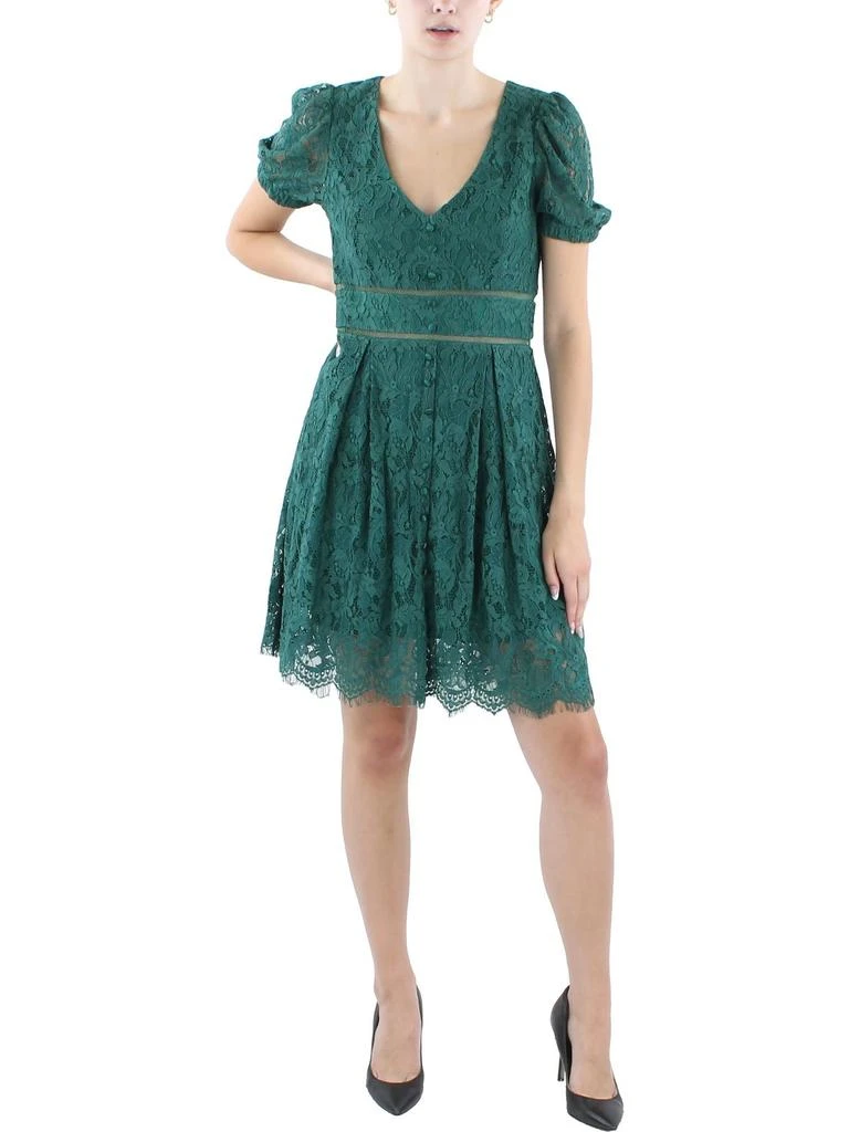 Dex Womens Lace Mini Fit & Flare Dress - Dresses & Skirts - Free ...