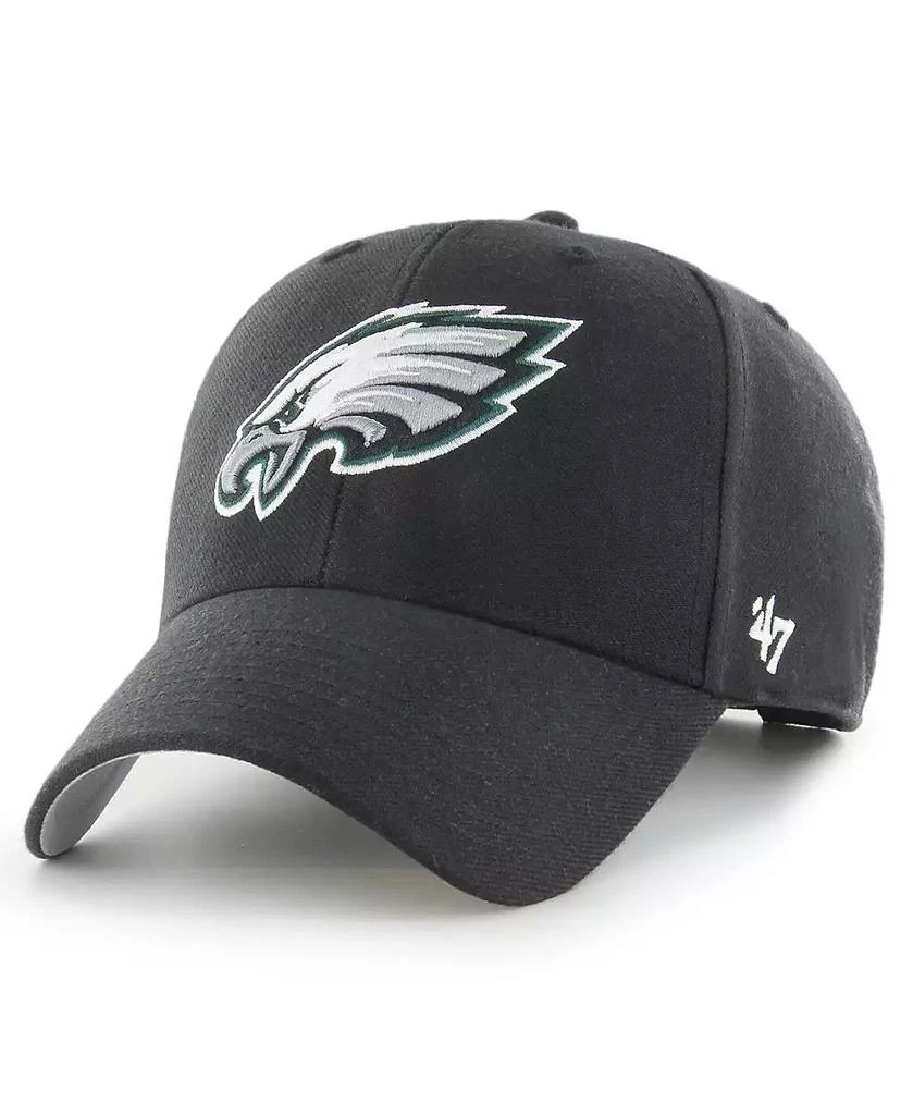 47 Brand Men's Black Philadelphia Eagles MVP Adjustable Hat - Hats ...