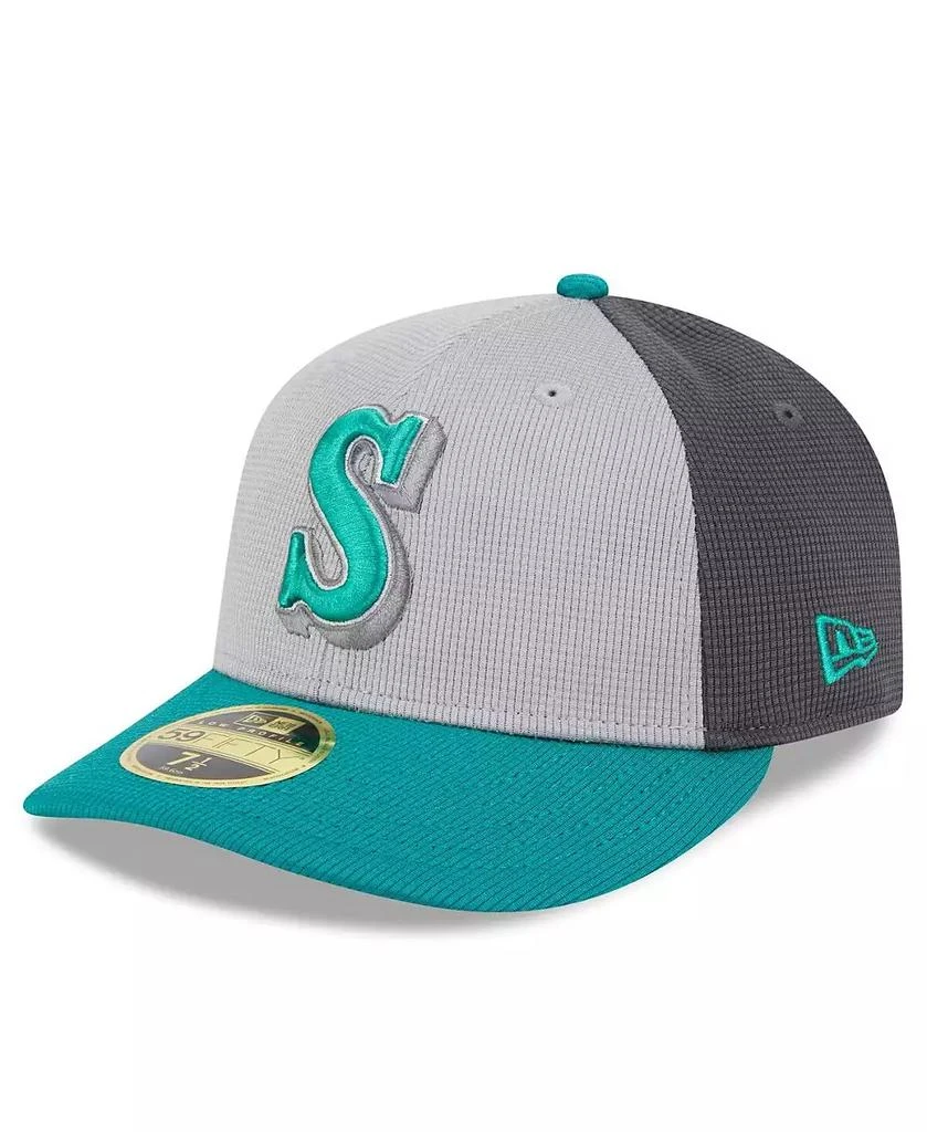 New Era Men's Gray/Aqua Seattle Mariners 2025 Batting Practice Low ...