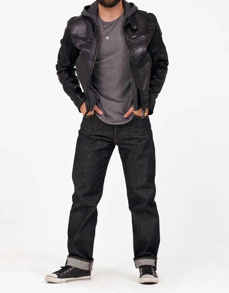 MAURITIUS Men's Biko Leather Jacket In Black - Jackets - Free Shipping ...