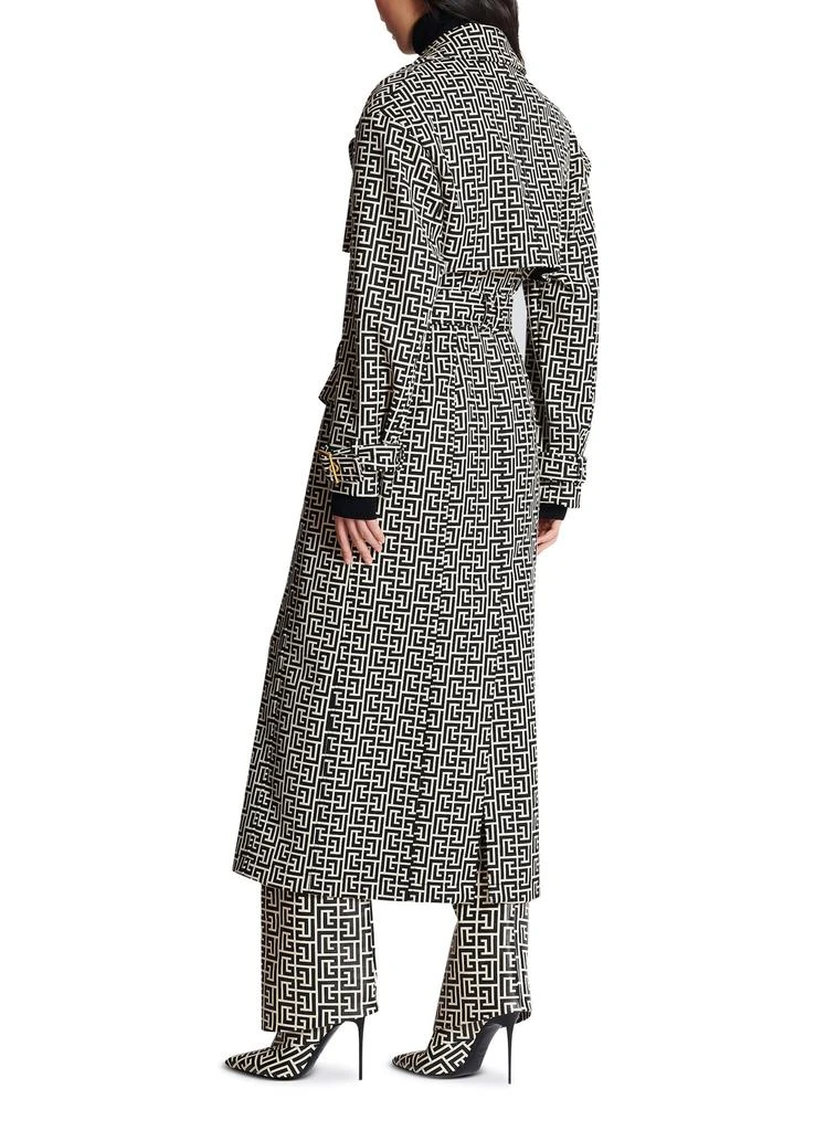 Balmain Monogrammed trench coat - Coats - Free Shipping - BeyondStyle