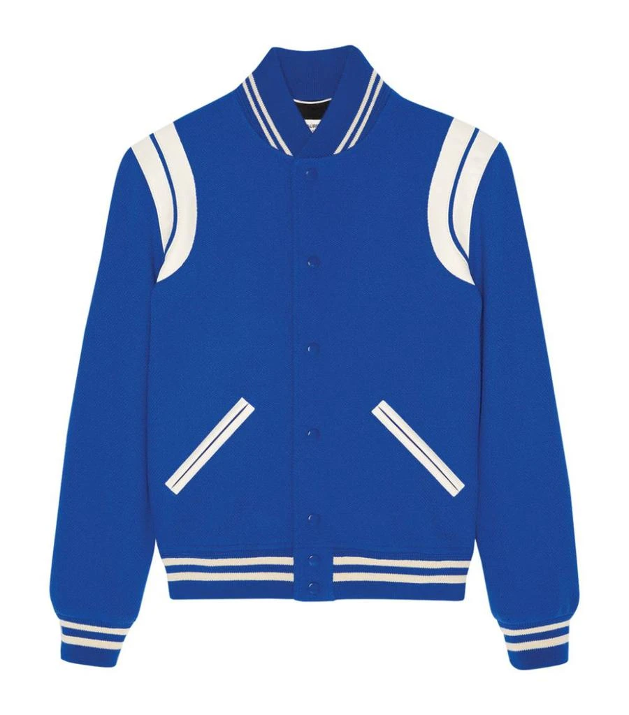 Saint Laurent Teddy Varsity Jacket - Jackets - BeyondStyle
