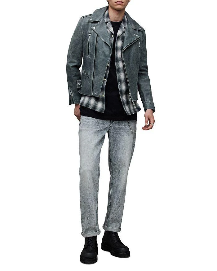 ALLSAINTS Ark Leather Biker Jacket - Jackets - Free Shipping - BeyondStyle