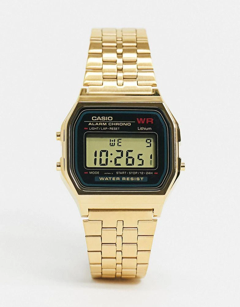 Casio Casio A159WGEA-1EF gold digital bracelet watch - Men's Automatic ...