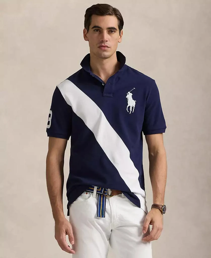 Polo Ralph Lauren Men's Custom Slim Fit Big Pony Mesh Polo Shirt - Polo Shirts - Free Shipping ...