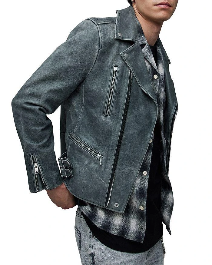 ALLSAINTS Ark Leather Biker Jacket - Jackets - Free Shipping - BeyondStyle