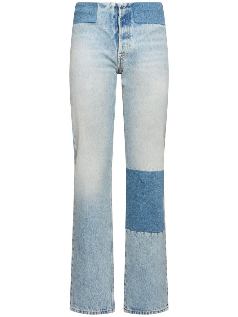 MM6 MAISON MARGIELA Light blue denim twisted jeans - Jeans MM6 MAISON MARGIELA Light blue denim twisted jeans - Jeans