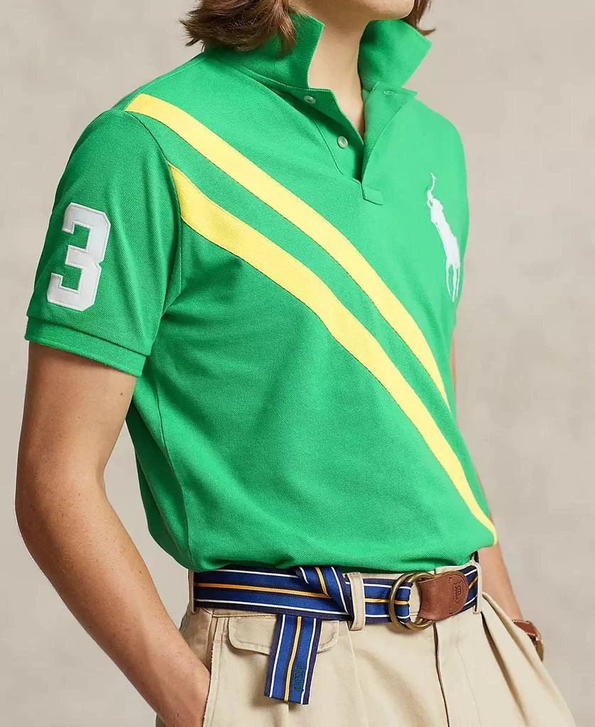 Polo Ralph Lauren Men's Custom Slim Fit Big Pony Mesh Polo Shirt - Polo Shirts - Free Shipping ...