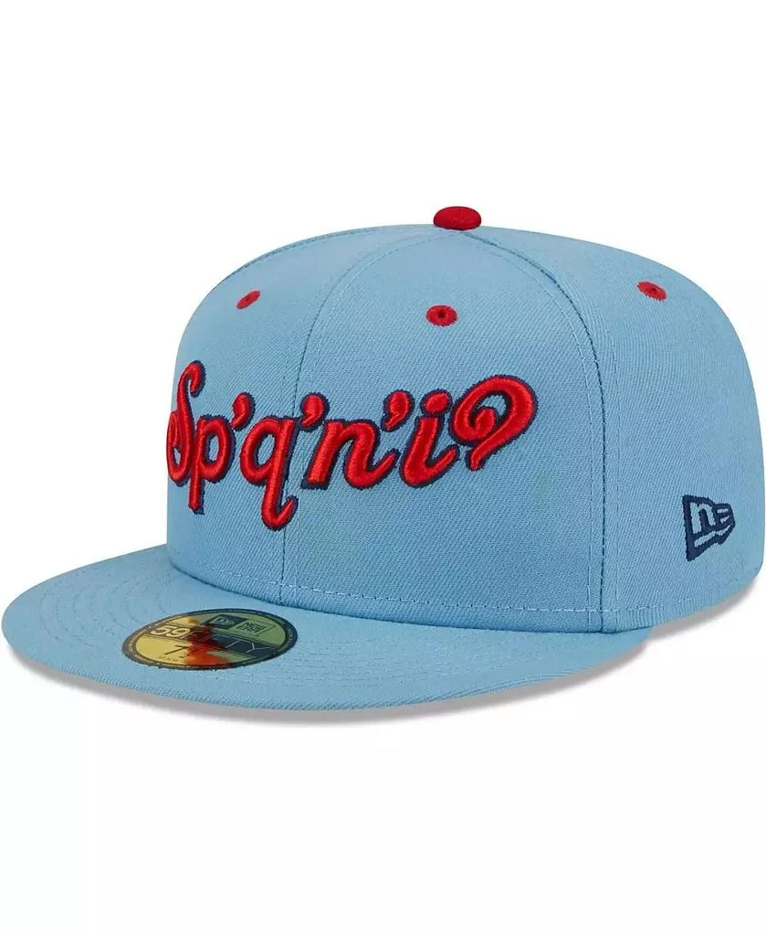 New Era Men's Light Blue Spokane Indians Alternate Logo Authentic ...